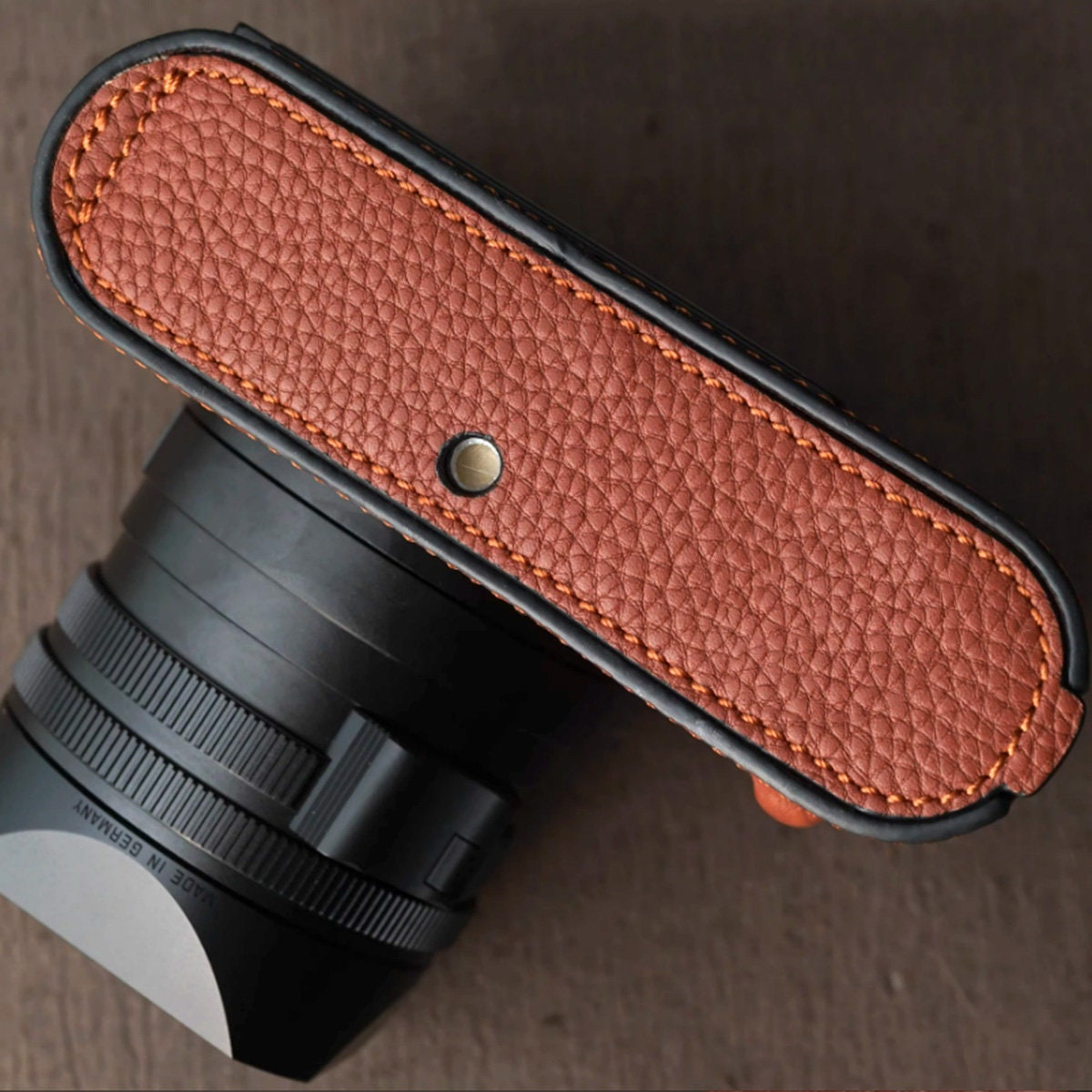 Leica Q3 Handmade Half Case Cowhide leather insert Camera bag Protecto ...
